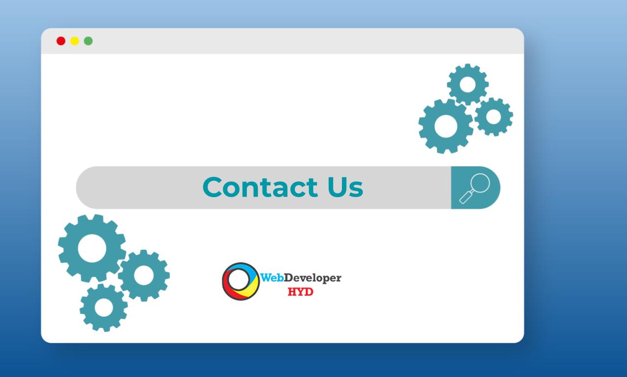 Contact Us - WebDeveloperHyd